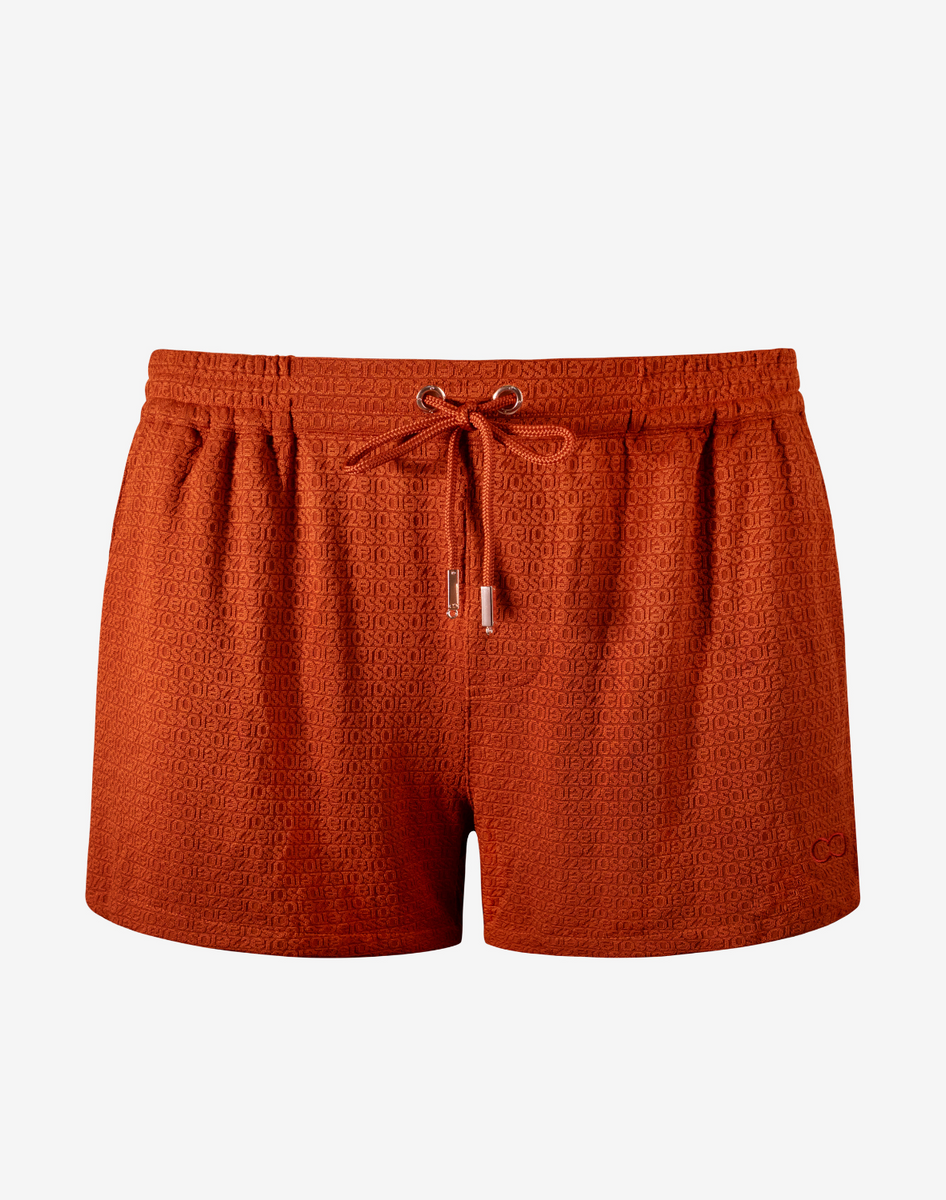 Textured Manly Shorts - Signet Carmine – 2EROS